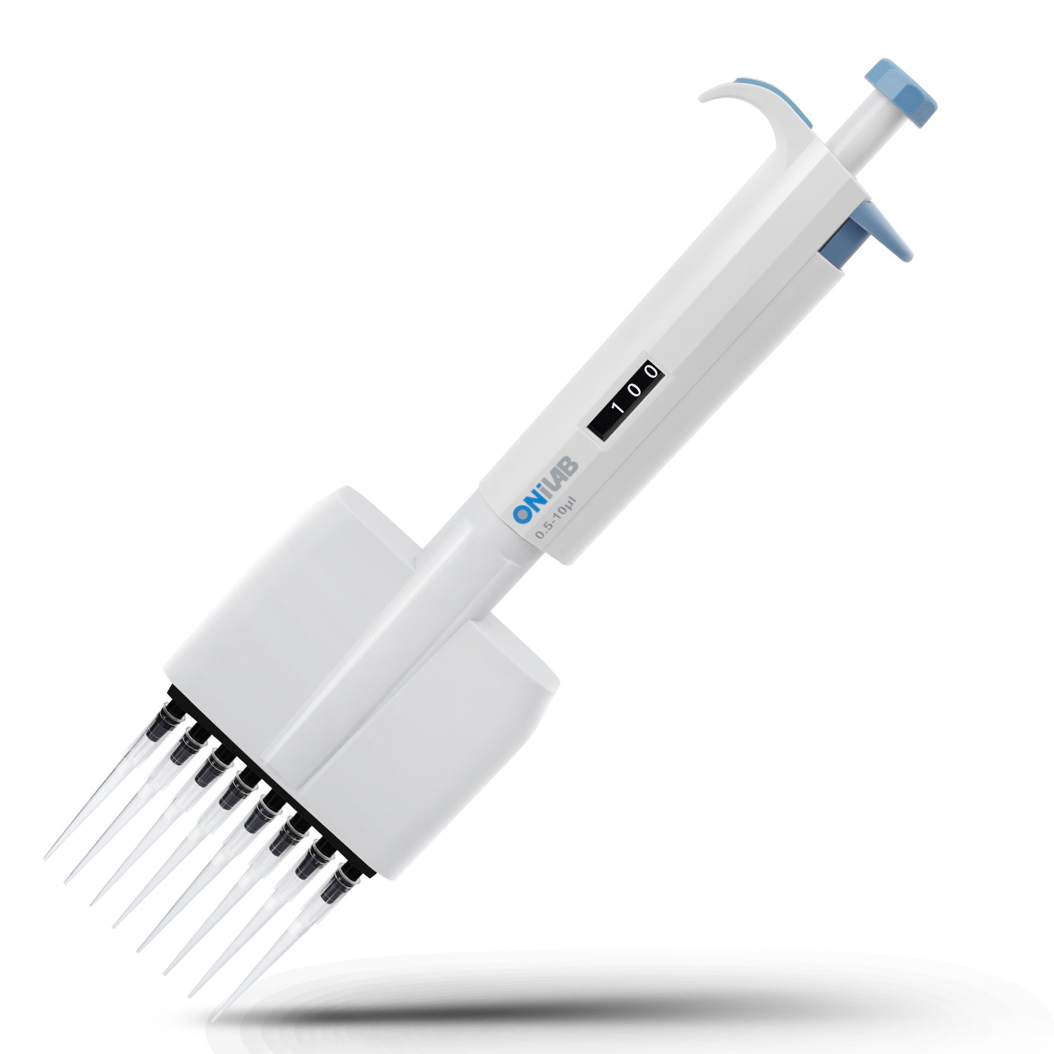 ONiLAB 8-Channel Micropipettes with ranges from 0.5μL-300μL, Multichan